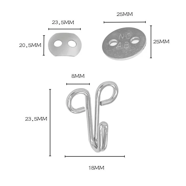 Stainless Steel Lacing Hooks & Discs for Insulation Covers