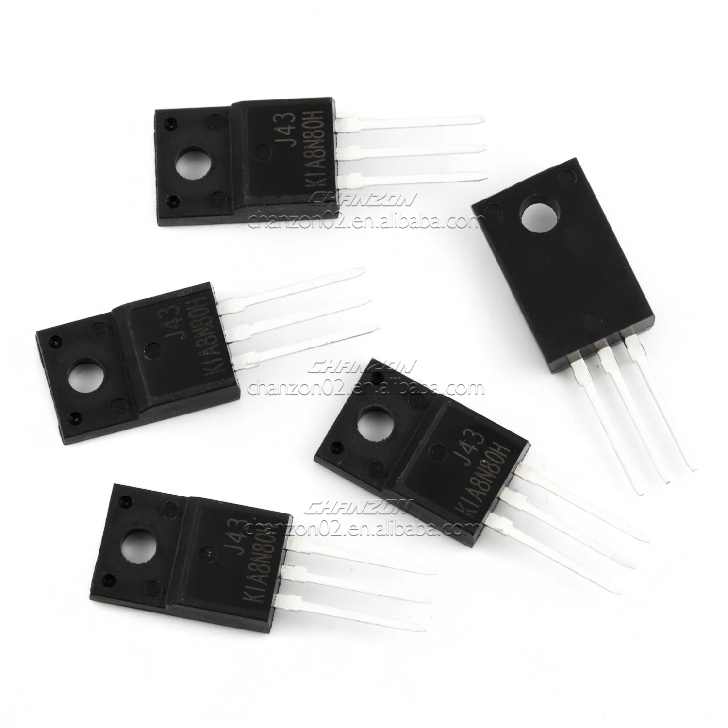 10Pieces New and Original 8N80 TO-220F P-ch MOSFET Transistor Triode ...