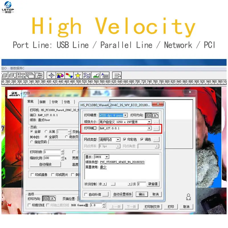 Maintop 6.1 Version Software for Inkjet Printing XP600