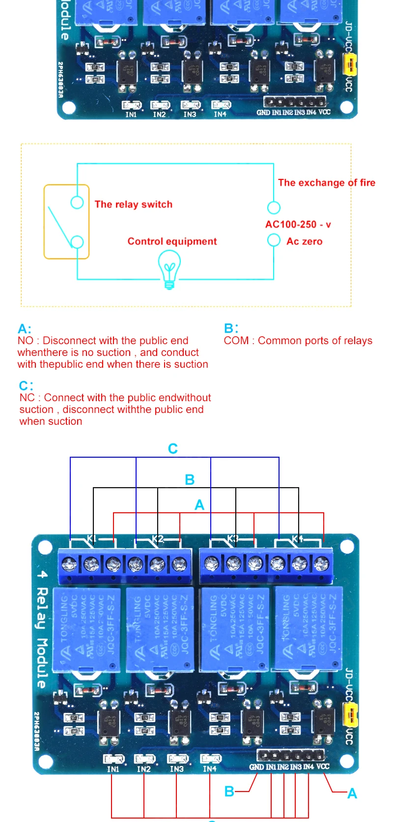 5v 12v 1 2 4 6 8 way relay module for arduino 1 2 4 6 8 channel relay ...