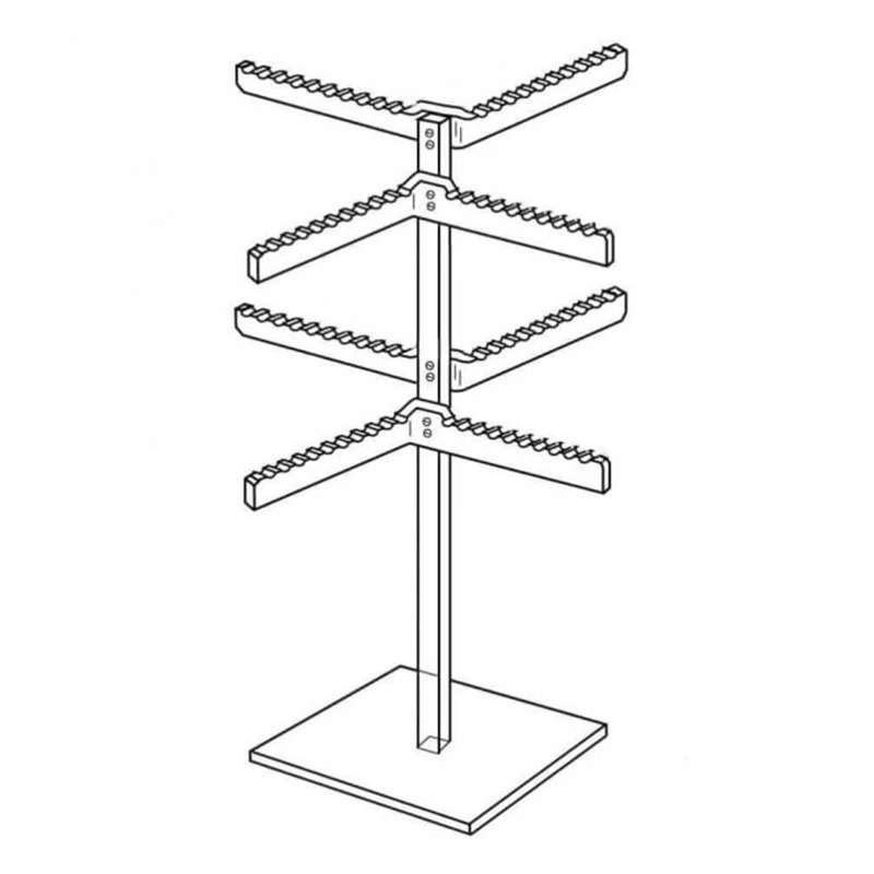 Clear Acrylic Keyring Display Stand Countertop Acrylic Keychain Holder ...