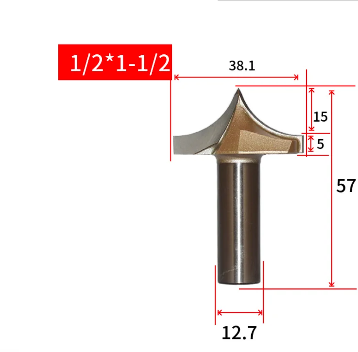 Tideway Professional Grade 1/2 1/4 Shank Point Carving Router Bit ...