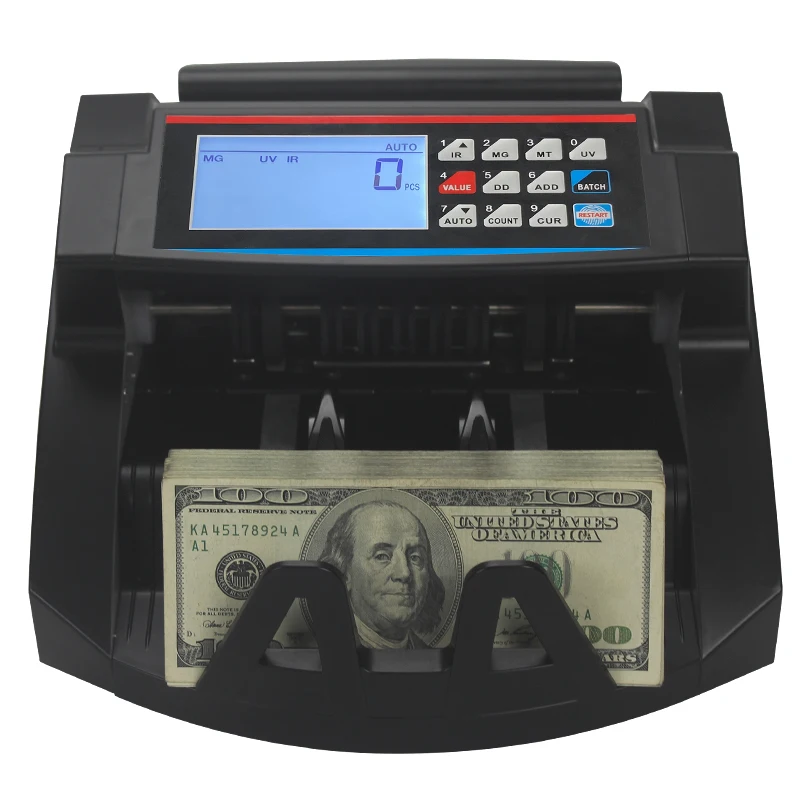Big Screen Bill Counters Money Counting Machine Uv/mg Fake Money ...