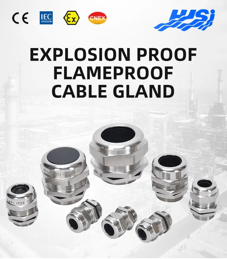 Free Sample M12 M16 M25 M20 Metal Explosion Proof Cable Glands Atex ...