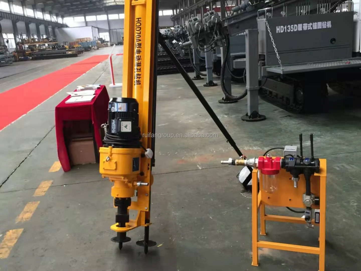Portable Fully Pneumatic Small Drilling Rig For Slope Support - Buy ...