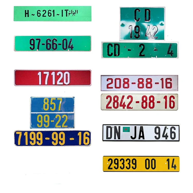 Benin License Plates Custom Embossed Blank Sublimation Car Aluminum ...