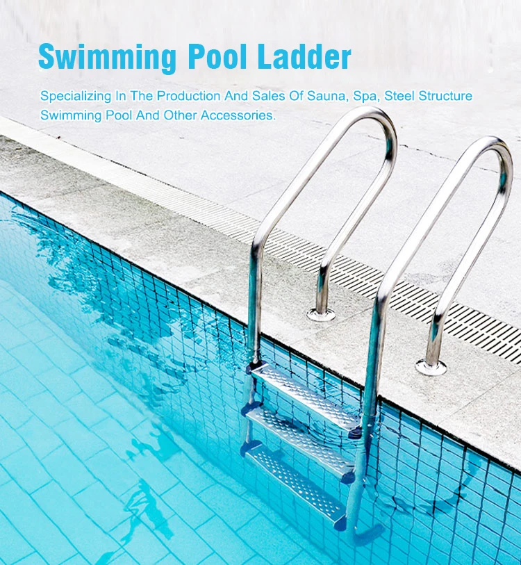 Water Crown Stainless Steel 304/316 Anti-Slip Pool Ladder with Handrail ...