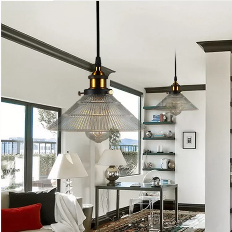 Clear Loft American Style Rustic Vintage Crystal Glass Pendant Light ...