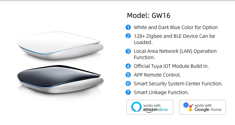 Home Assistant 2.4g Wifi Tuya Wireless Zigbee 3.0 Ble Smart Gateway Hub ...