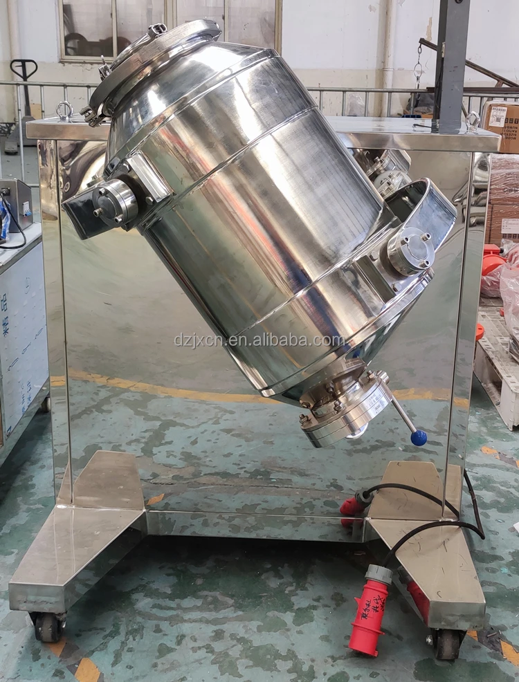 Stainless Steel 3D Swing Rotating Blender for Powder Mixing