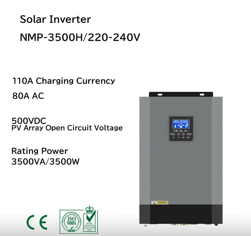 3.5 Kw 5.5kw Wall Mounted Hybrid Solar Power Inverter For Home Off And ...