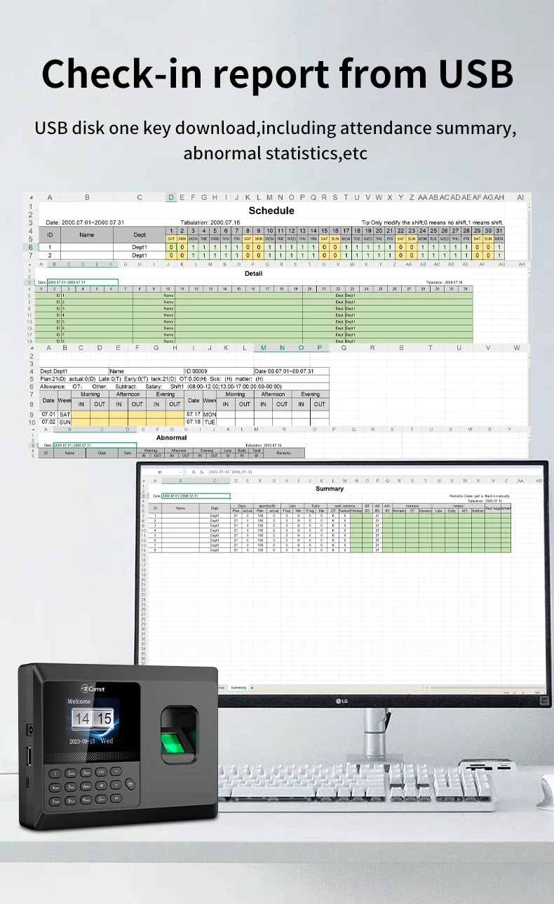 Offline Fingerprint Attendance System with USB Backup and Manual Time ...