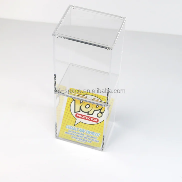 4 Inch Colored Plastic Acrylic Stackable Pop Vinyl Case Magnetic ...