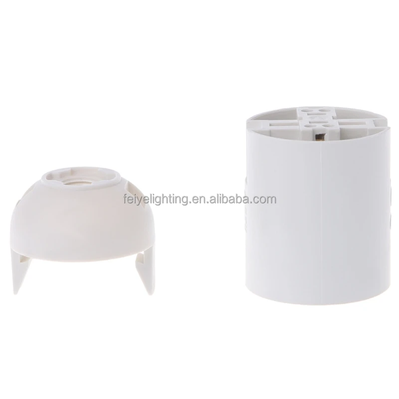 Full Screw Plastic Lamp Socket E27 Edison Style Bulb Holder