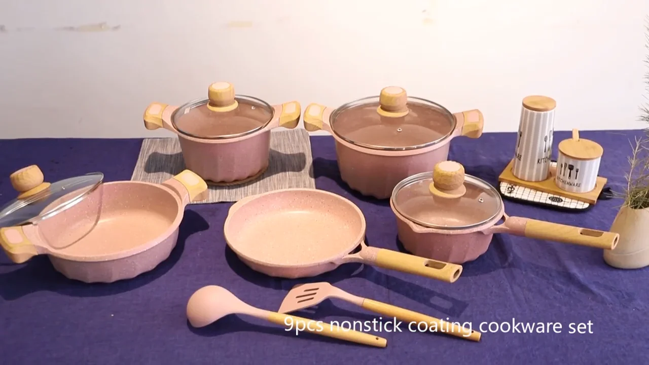 Cooklover Classic Marble Stone Cooking Pot Die Cast Non Stick Aluminium ...