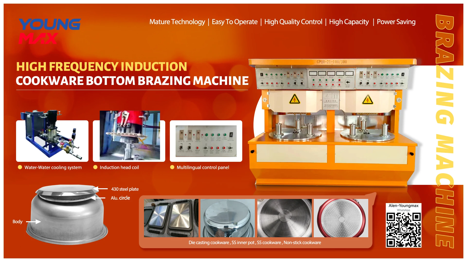 Induction Brazing Machine Rice Cooker Hot Compound Bottom Brazing ...