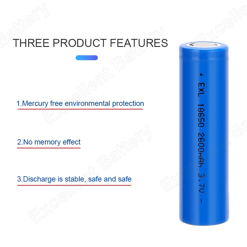 Customized Li-ion 18650 Battery Rechargeable 18650 3000mah 3.7v ...