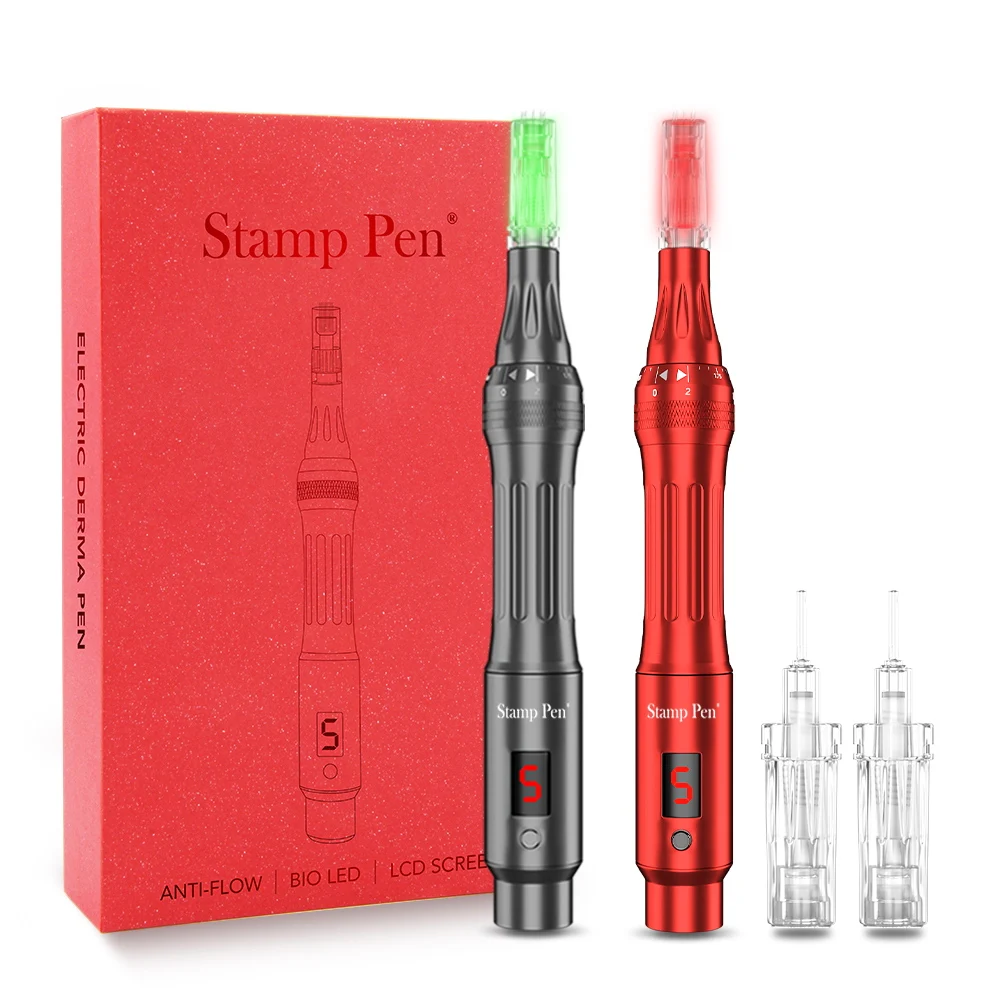 Hot Product 7 Bio Led Photon Light Color Electric Anti-back Flow Pen Derma Microblading Dermapen ...