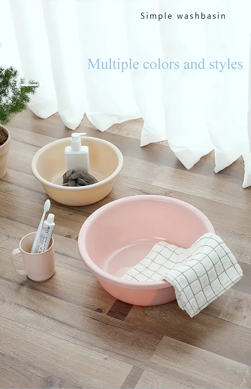 Durable Plastic Basins - Versatile for Kitchen & Bathroom