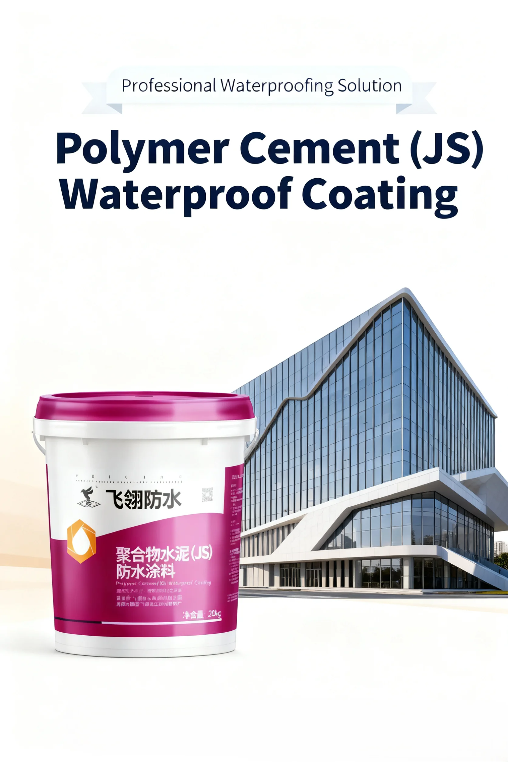 Universal Flexible Polymer Cement JS Waterproof Coating Water Resistant ...