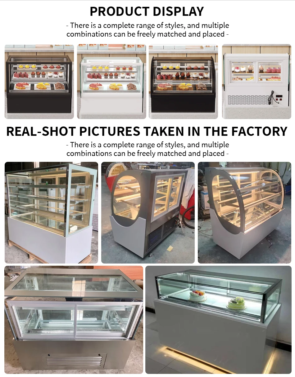 Refrigerated Bakery Display Case Cake Shop Fridge Display Luxurious ...