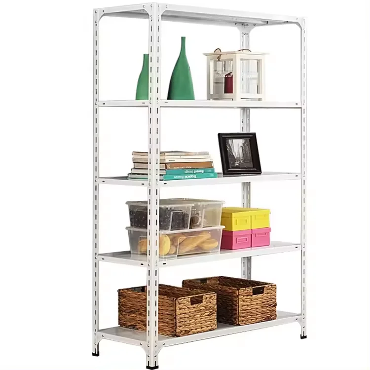 5 Level Boltless Corner Metal Racks Storage Warehouse Logistics Shelf ...