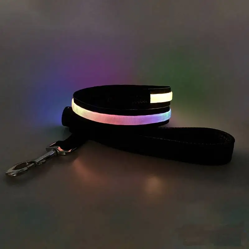 2025 New Nylon LED Light up Dog Leash Night Safety Flashing Glow in ...