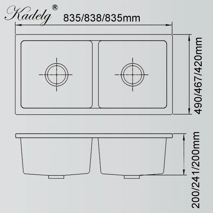 Silgranite Quartz Stone Sink - Durable Composite Granite