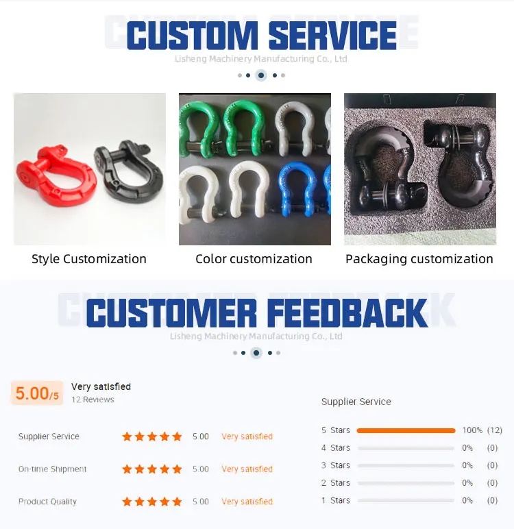 Customized Off Road Heavy Duty Towing Bow Shackles 3/4" - Buy Heavy Duty 2t Customized Off Road ...