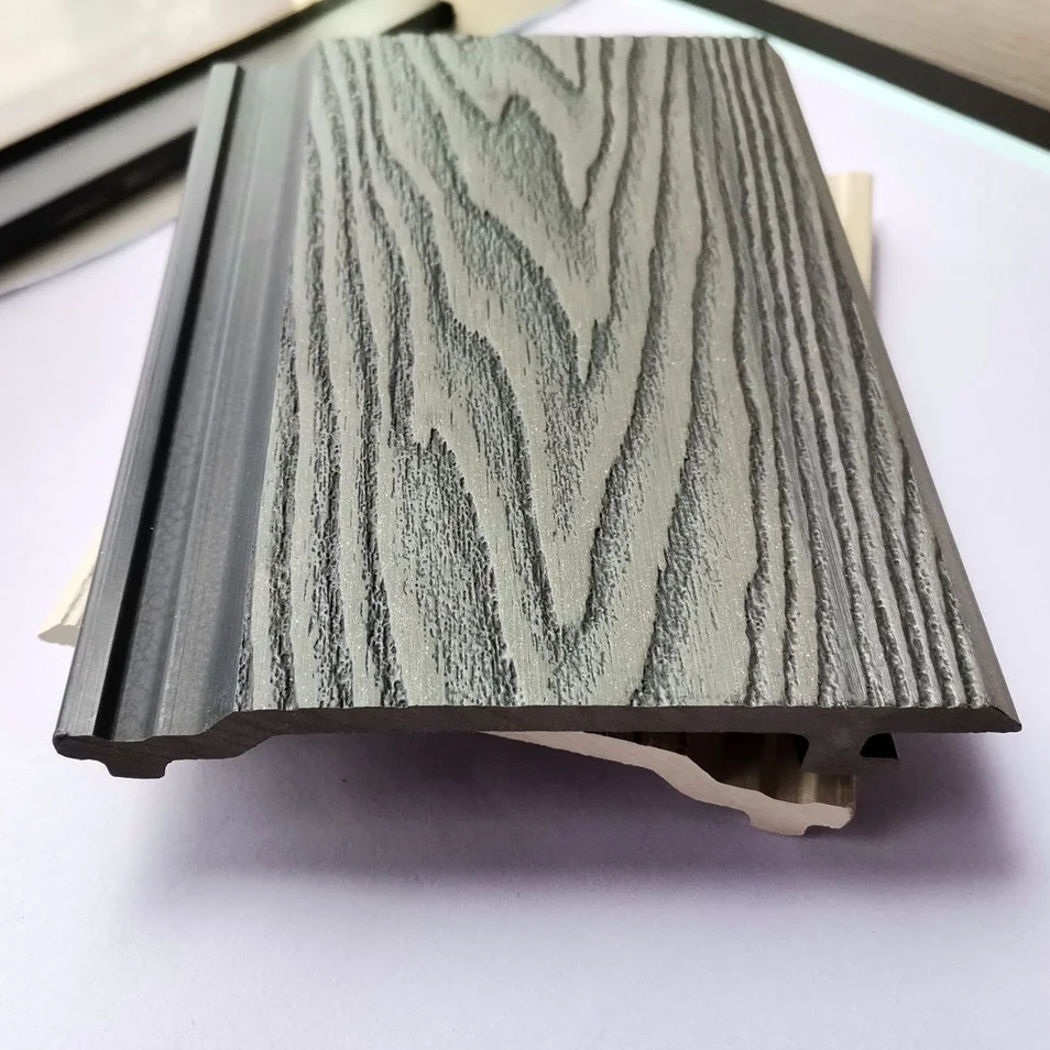 WPC composite wall cladding wpc facade panel waterproof outdoor wall ...