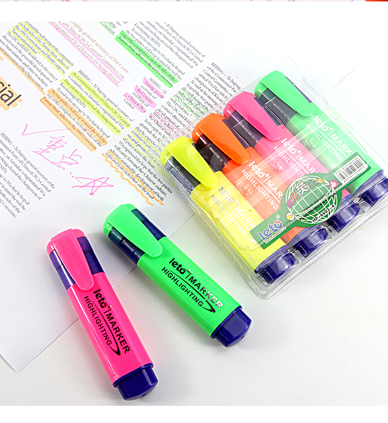 Highlighter Maker - Fluorescent Pen with Chisel Nib HP-6602