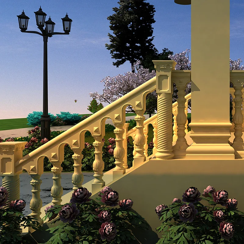 Hot Sale Concrete ABS Plastic Railing Mold Baluster Mould for Villa ...