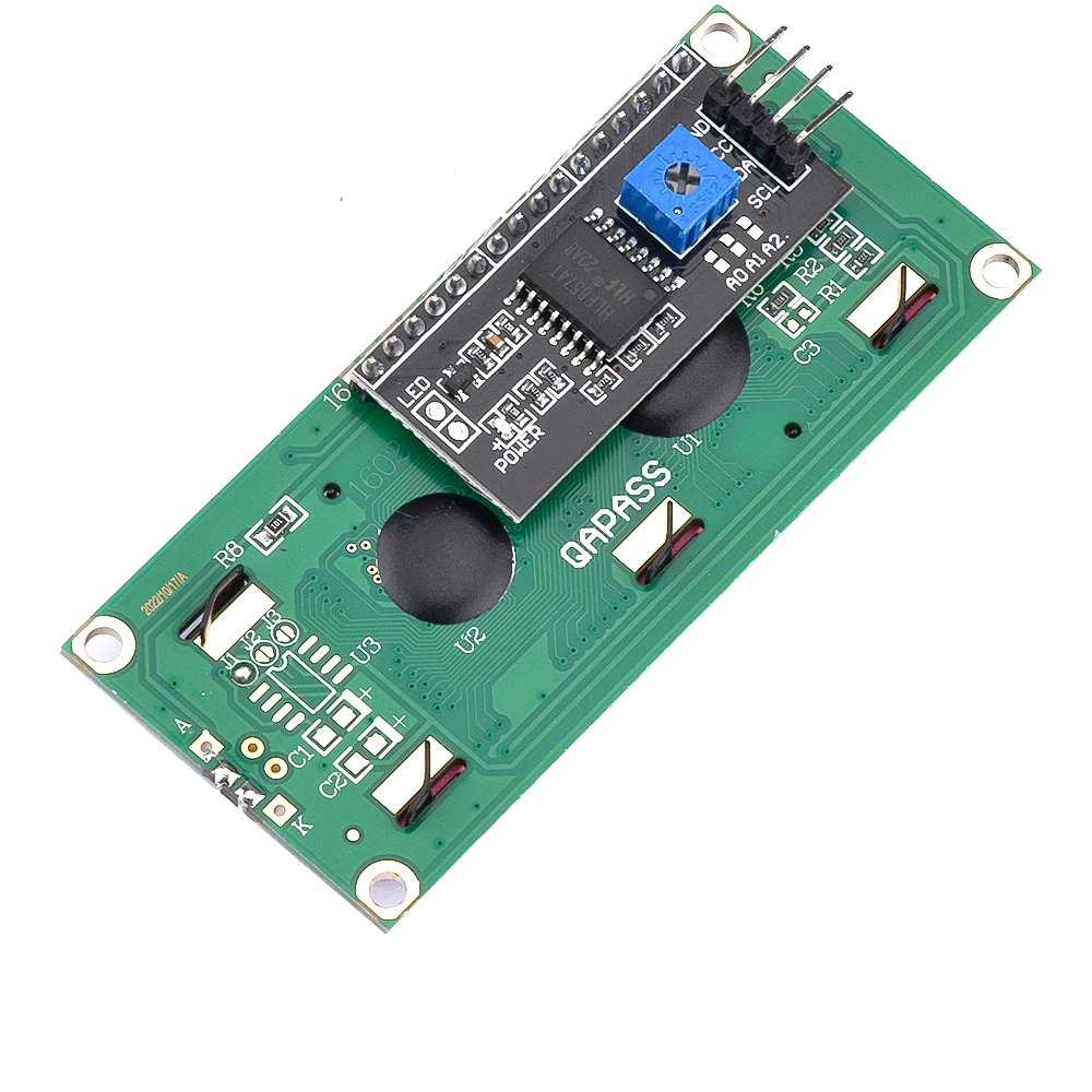 Blue Display Iic/i2c/twi/spi Serial Interface 1602 16x2 Character Lcd ...