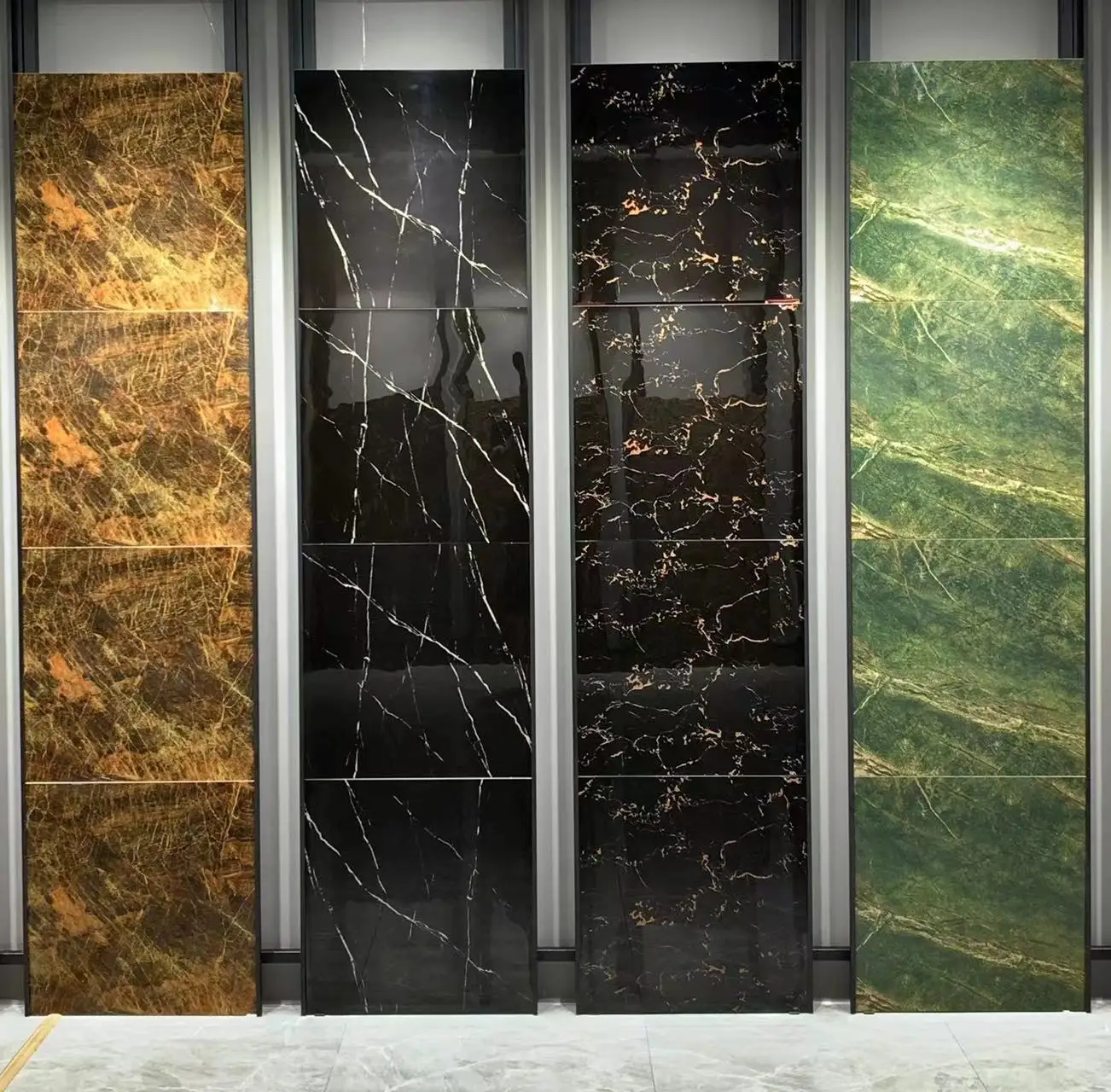 60x60cm Black Marble Polished Matte Porcelain Tiles Glossy Luster Hotel ...