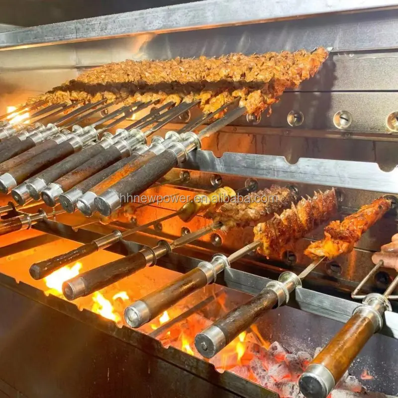Fully Automatic Commercial Barrel Charcoal BBQ Machine
