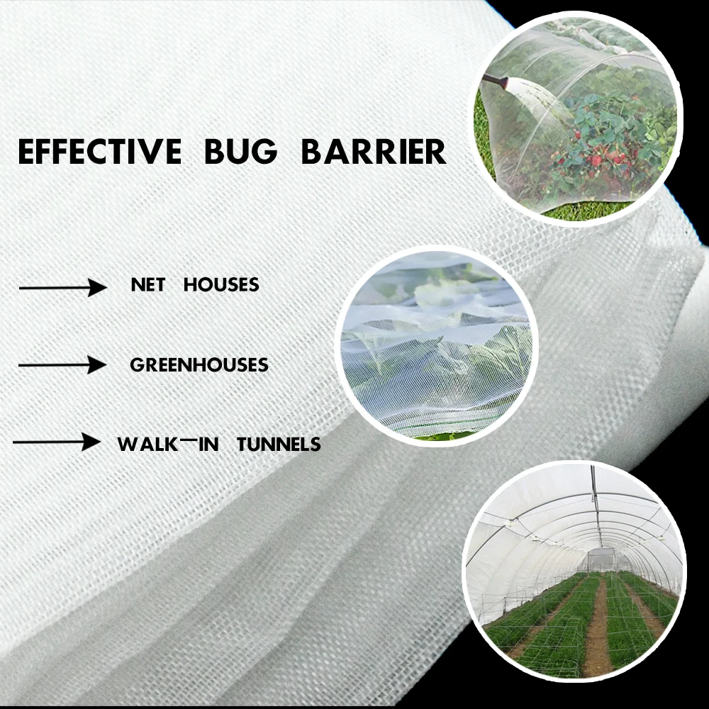 Chinese Factory Transparent 2m X 100m 80g/m2 Farm Net Insect Proof For ...