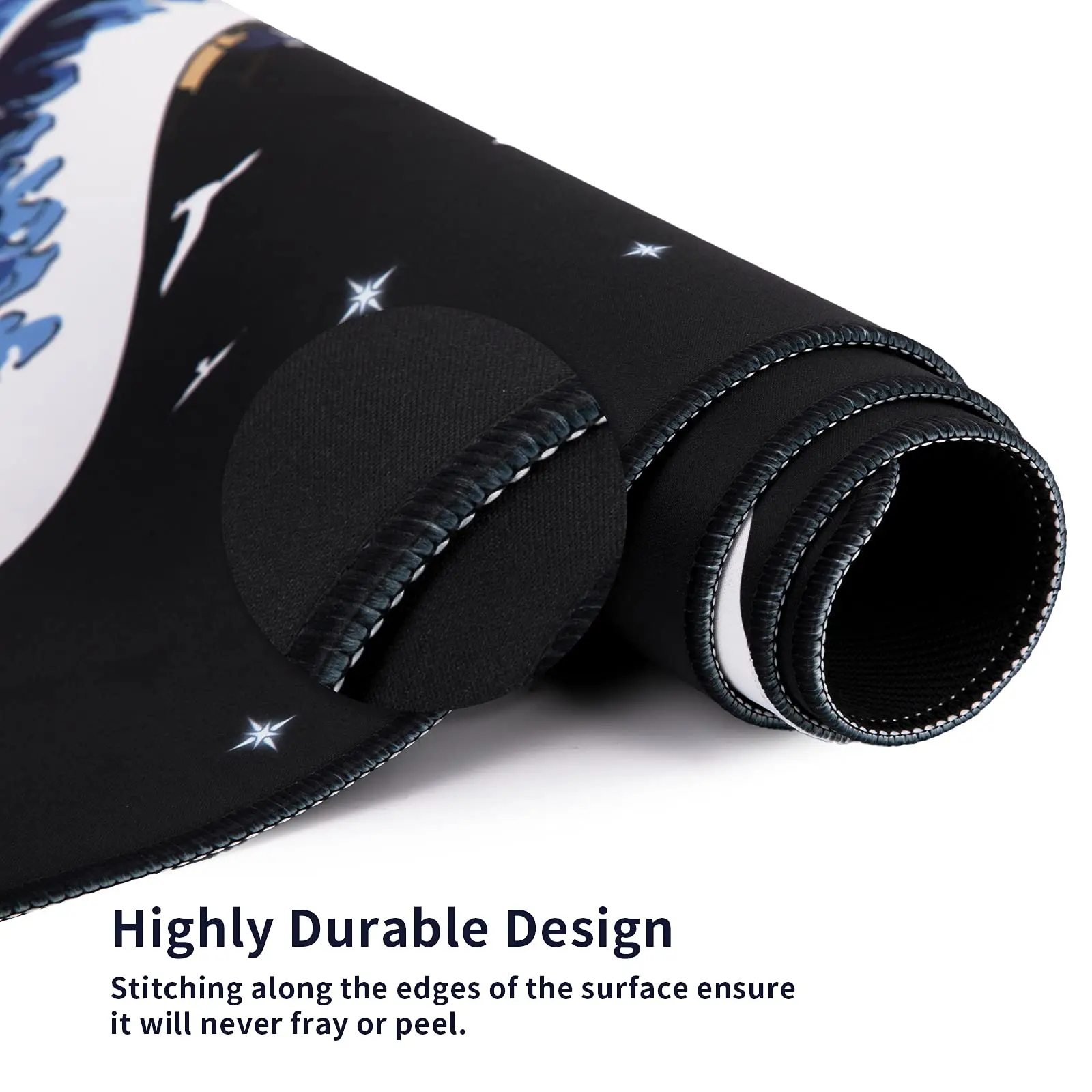 Factory Direct Custom Sea Wave Big Mouse Pad Non Slip Neoprene Anime ...