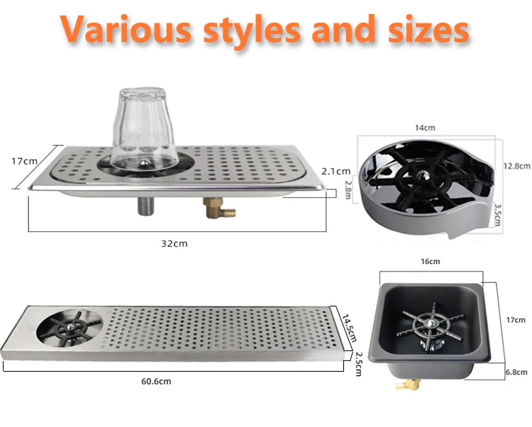 Coffee Counter Stainless Steel Glass Rinser Beer Drip Tray - Buy Drip ...