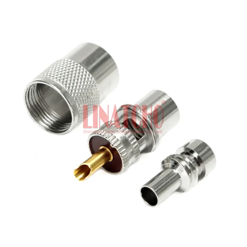 RG8X Coaxial Coax Cable Solder Connector Plug UHF PL259 Male with ...