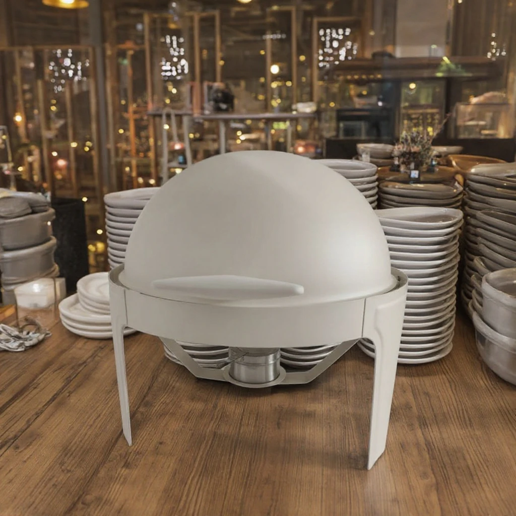 Modern White Stainless Steel Fuel Heating Stove Luxury Full Clamshell ...