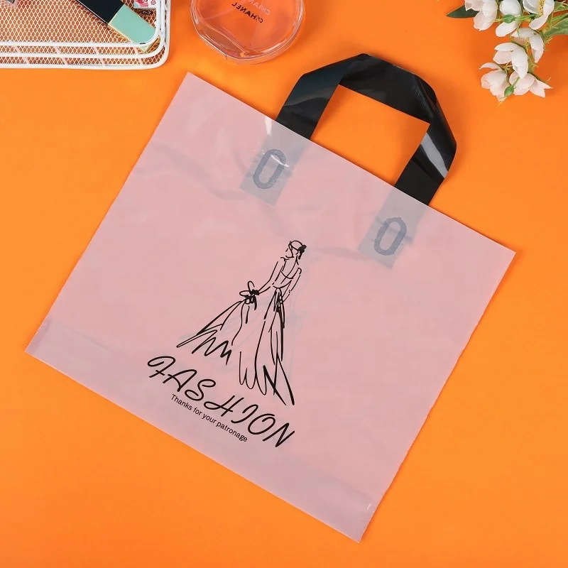 High quality custom printed soft loop shopping plastic bag for ...