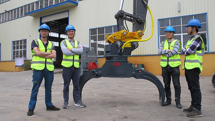 Mini Excavator Log Grapple - Efficient Wood Loading Tool