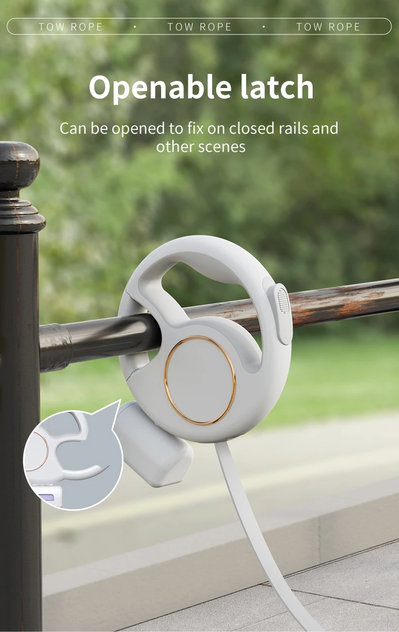 Wholesale Hands Free Dog Leash Nylon Portable Pet Automatic Retractable ...