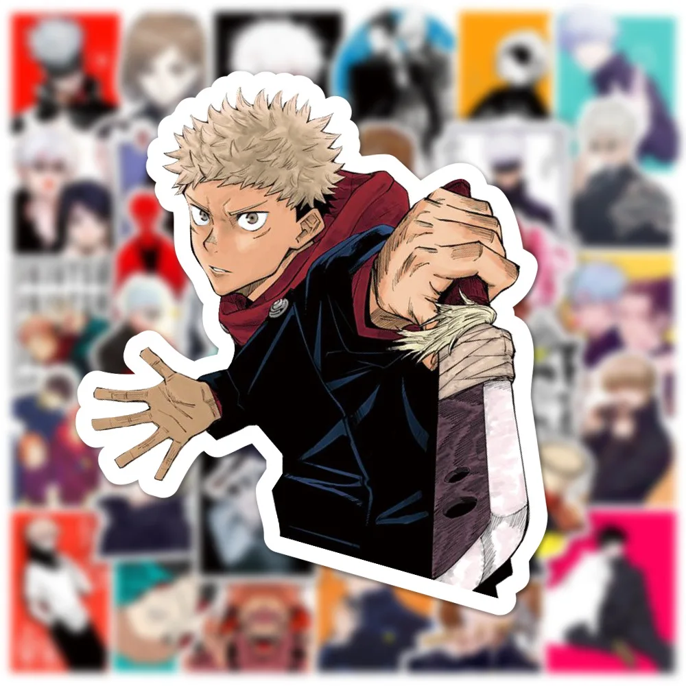 50PCS Japanese Anime Jujutsu Kaisen Skateboard Stickers for Teens ...