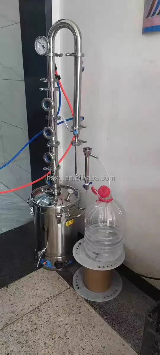 20L.30.65L Electric Distiller Copper Core Distillation Tower Brandy ...