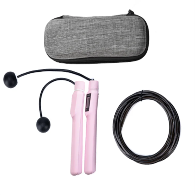 Pinli wholesale home fitness led smart skipping rope silicone jump rope ...