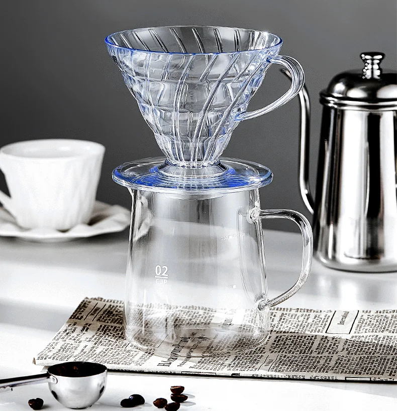 Wgz-cd015 Dailyrest Plastic Coffee Dripper 1-4 Cups Pour Over Coffee ...