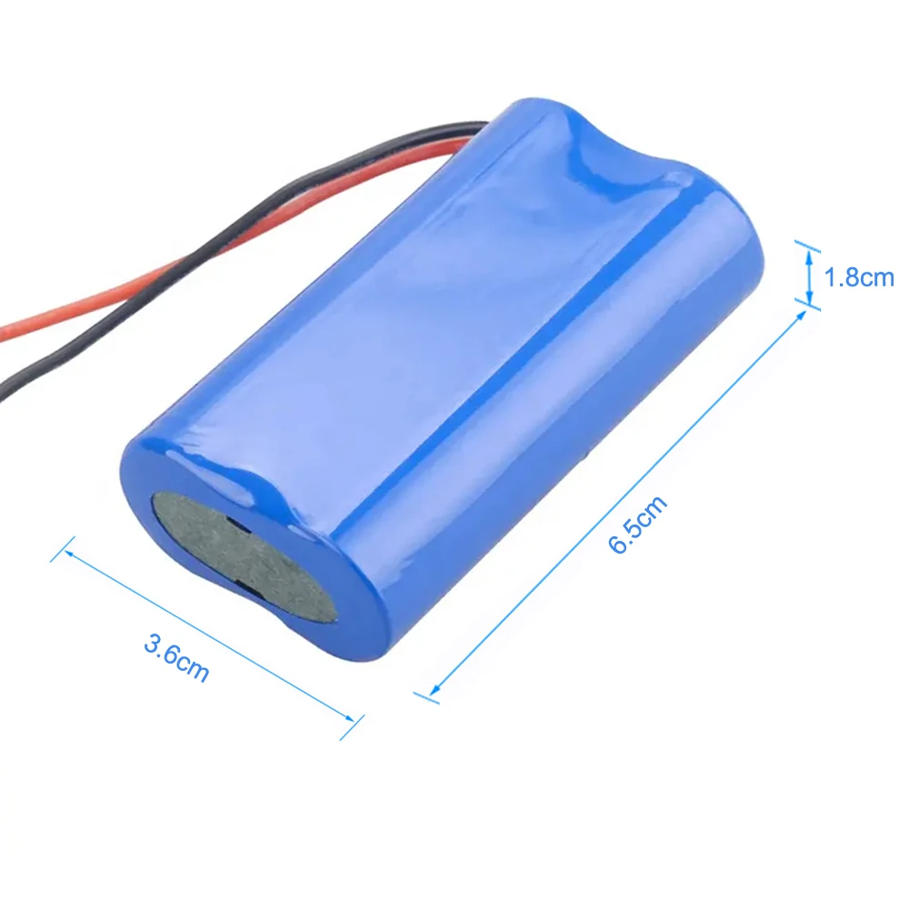 18650 Lithium Ion Battery Pack 2S1P 7.4V, 2200mAh-4400mAh, Rechargeable ...