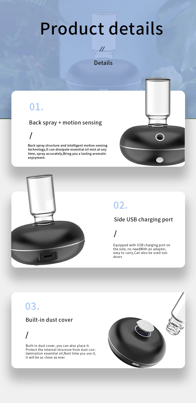 Inverted Infrared Human Body Sensor - Portable Air Freshener