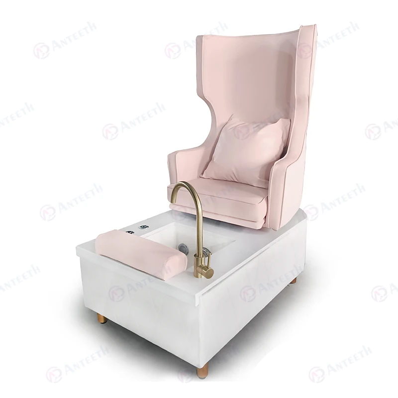 Spa Chairs Luxury Nail Salon Pedicure Chair Pu Leather White 2023 ...